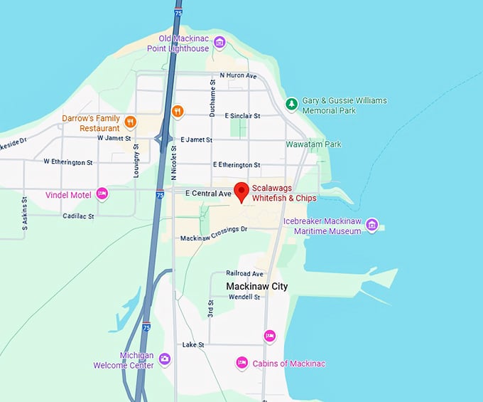 16. scalawags whitefish & chips map