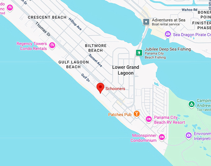 16. schooners map