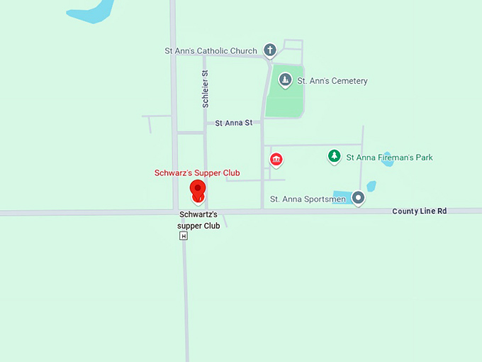 16. schwarz’s supper club map