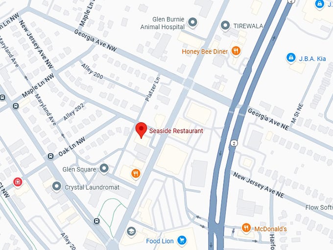 16. seaside restaurant map