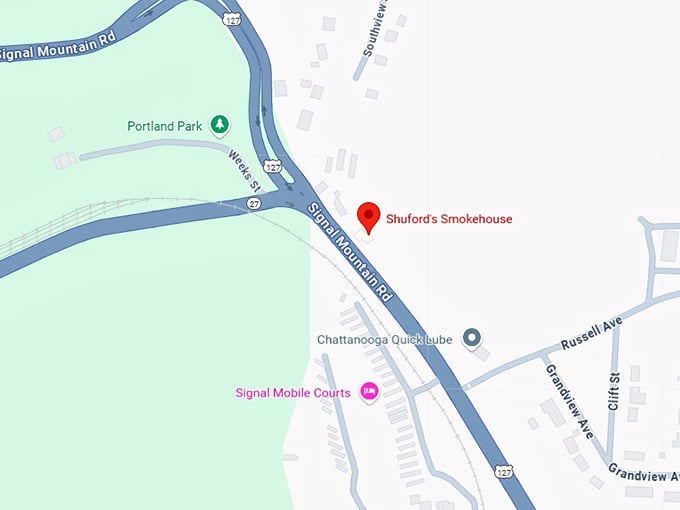 shuford’s smokehouse map