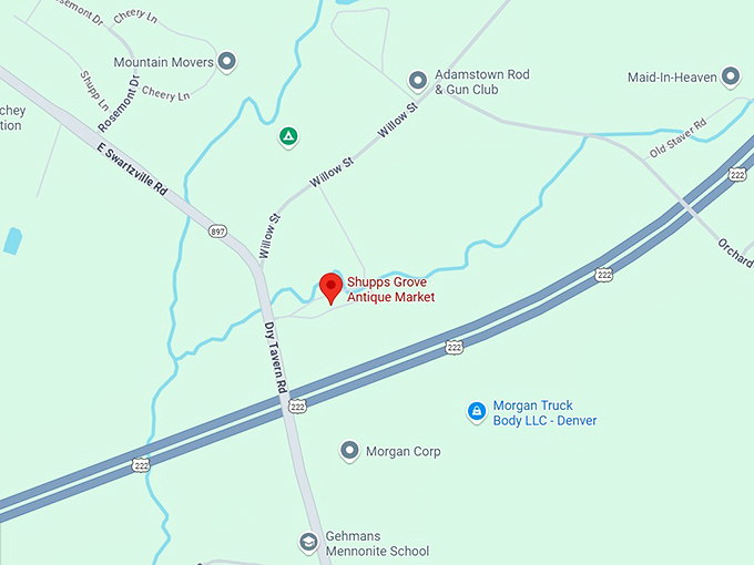 16. shupp’s grove antique market map