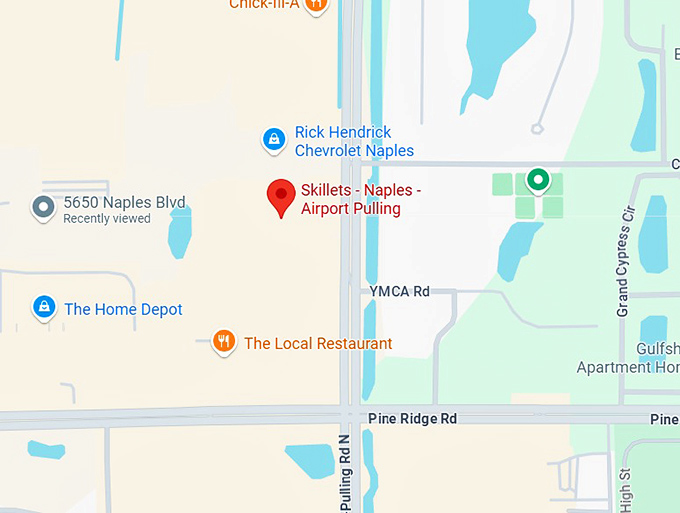 16. skillets (5461 airport pulling rd n) map