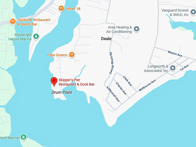 skipper’s pier restaurant map