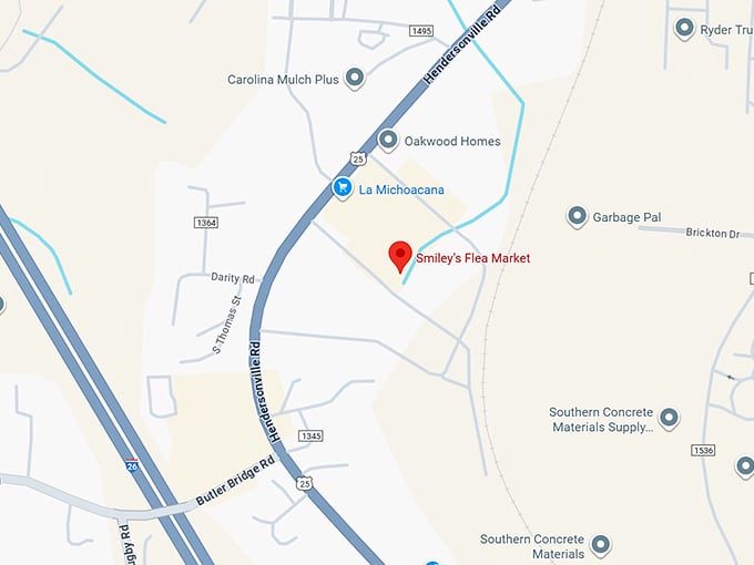 16. smiley's flea market map