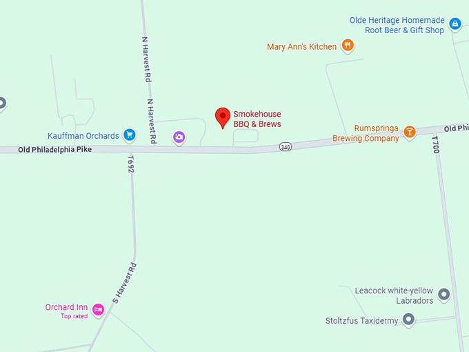 16. smokehouse bbq & brews map