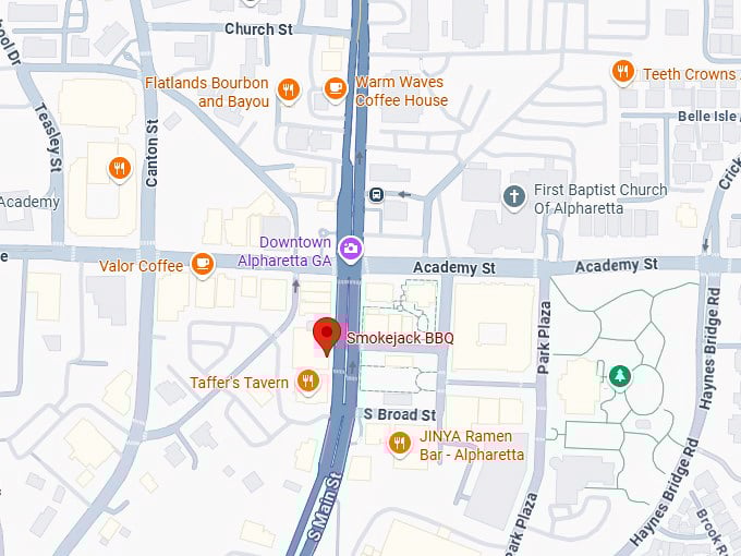 16. smokejack bbq map