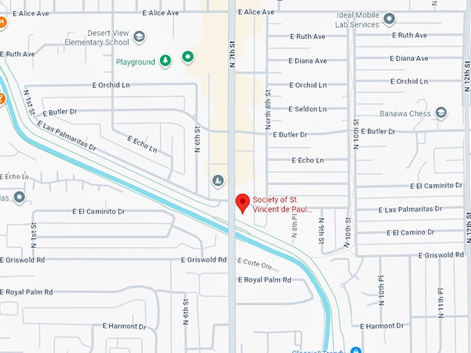 16. society of st. vincent de paul sunnyslope thrift store map