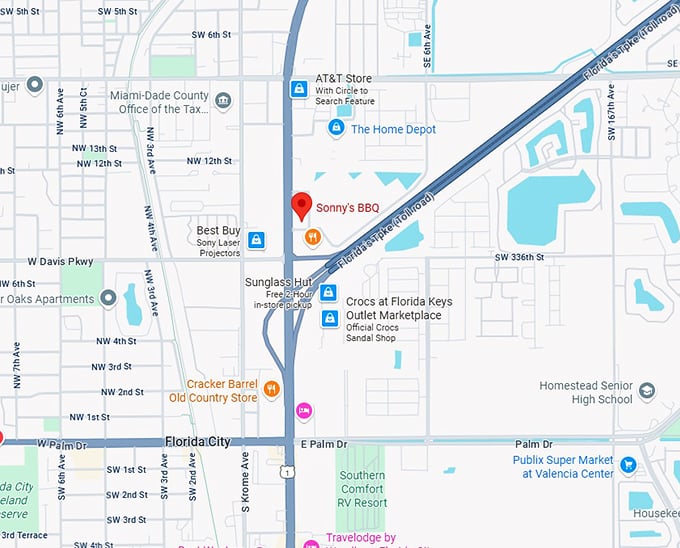 16. sonny's bbq map