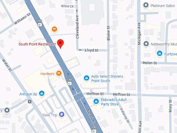 16. south point restaurant map