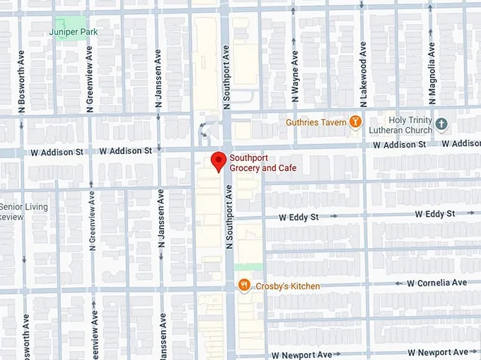 16. southport grocery and cafe map