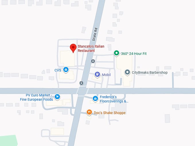 16. stancato’s italian restaurant map