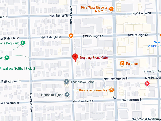 16. stepping stone café map