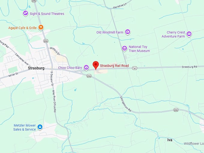 16. strasburg rail road map
