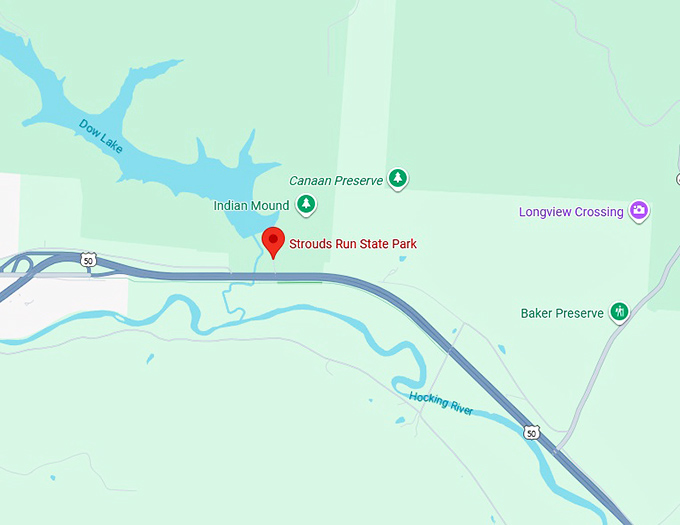 strouds run state park map