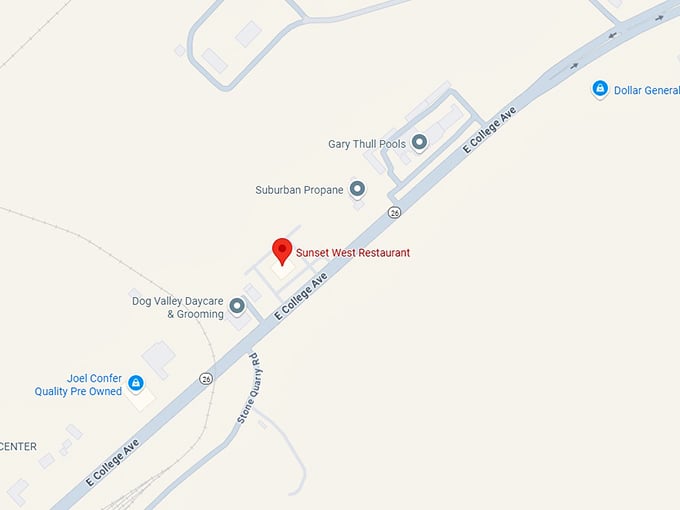16. sunset west restaurant map