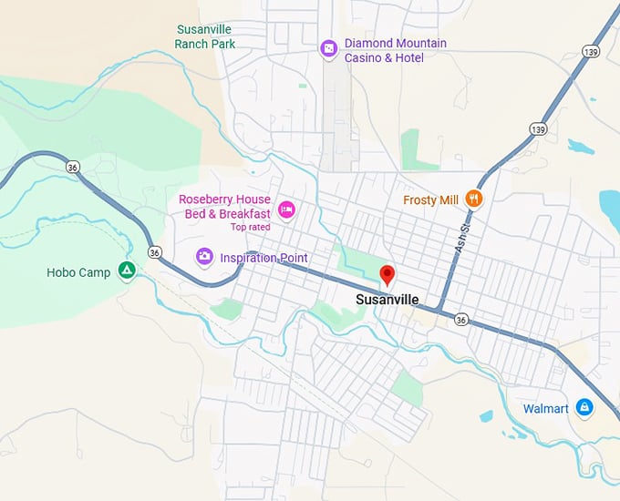 susanville map