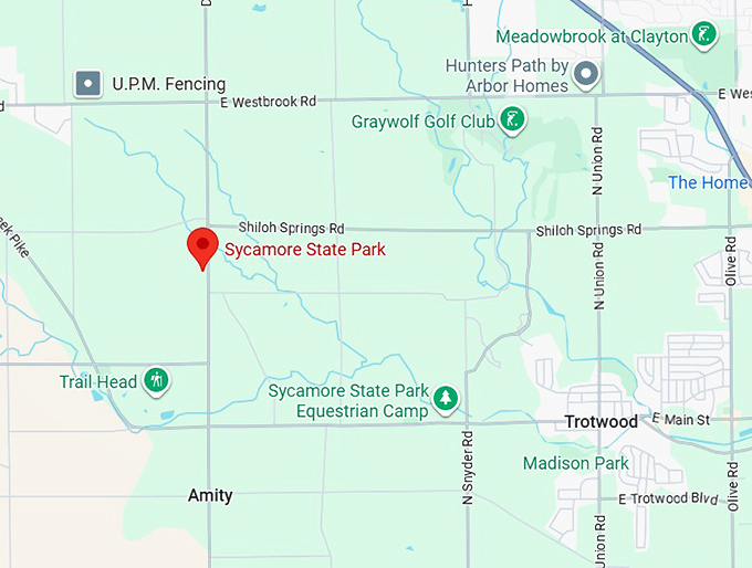 16. sycamore state park map