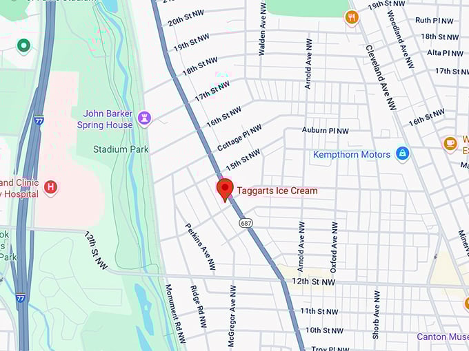 16. taggarts ice cream map