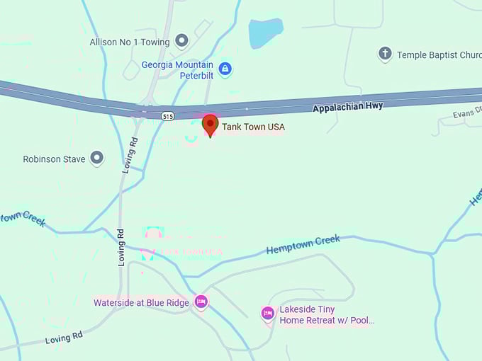 16. tank town usa map