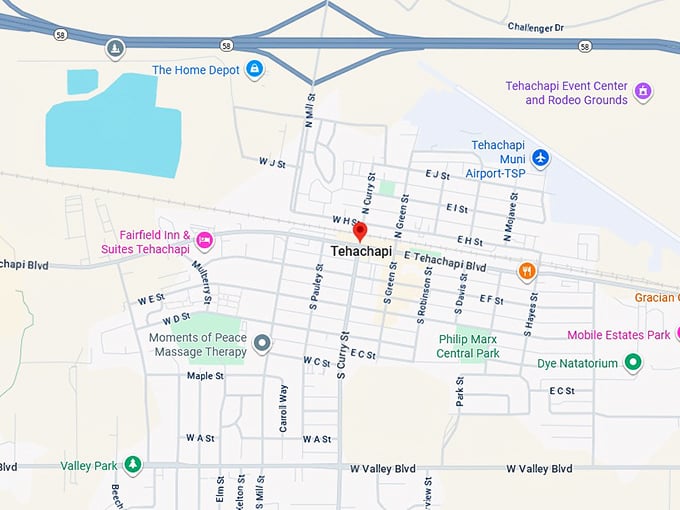 16. tehachapi map