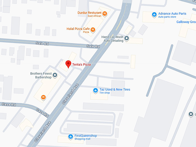 16. terita’s pizza map