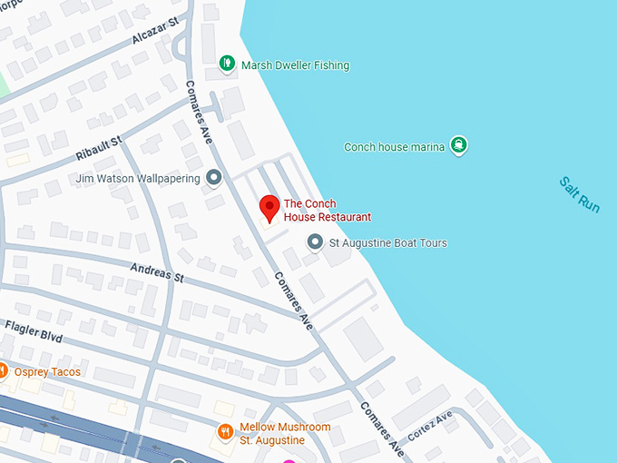 16. the conch house restaurant map