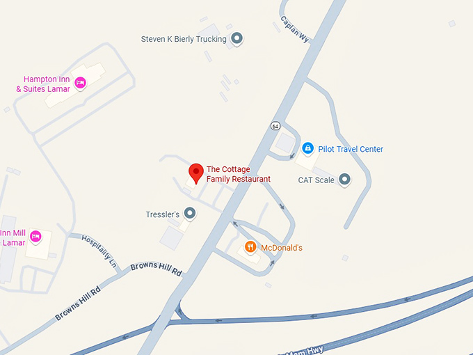 16. the cottage family restaurant map