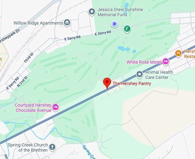 16. the hershey pantry – hershey map