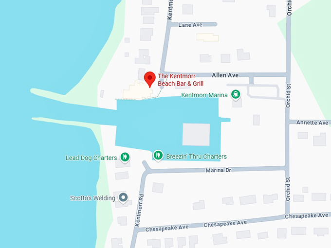16. the kentmorr beach bar & grill map