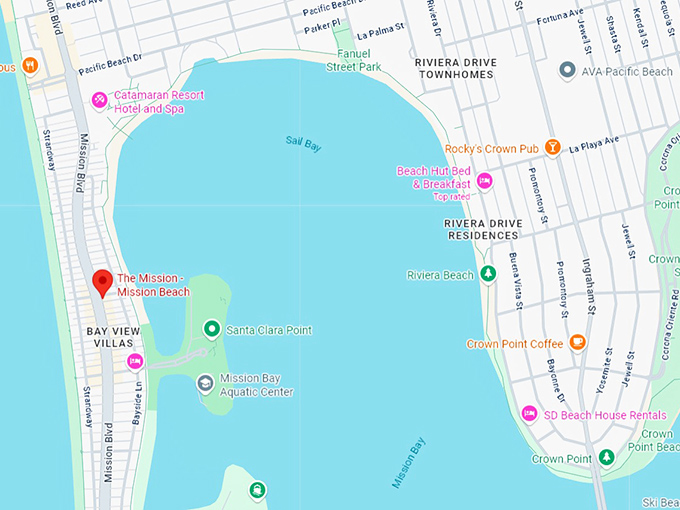 16. the mission mission beach map
