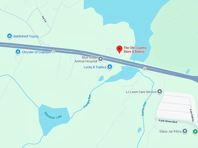 16. the ole country store & bakery map