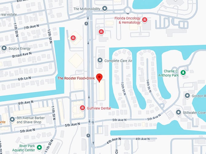 16. the rooster food+drink map