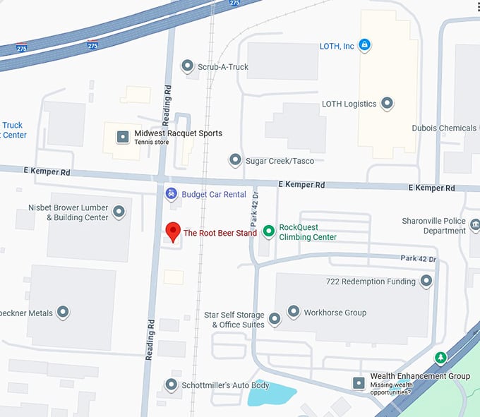 16. the root beer stand map