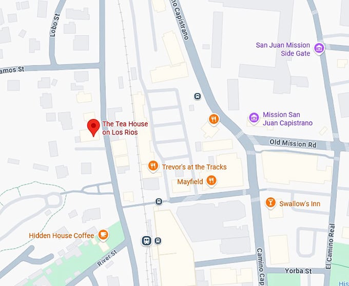 16. the tea house on los rios map
