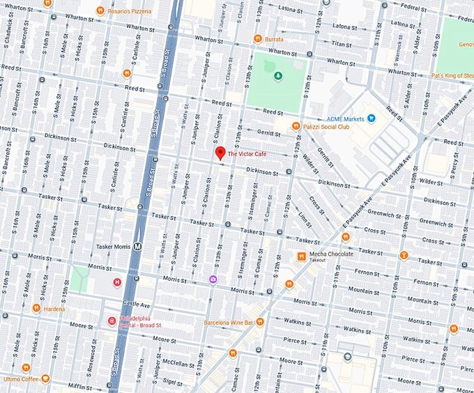 16. the victor café map