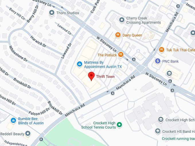 16. thrift town map
