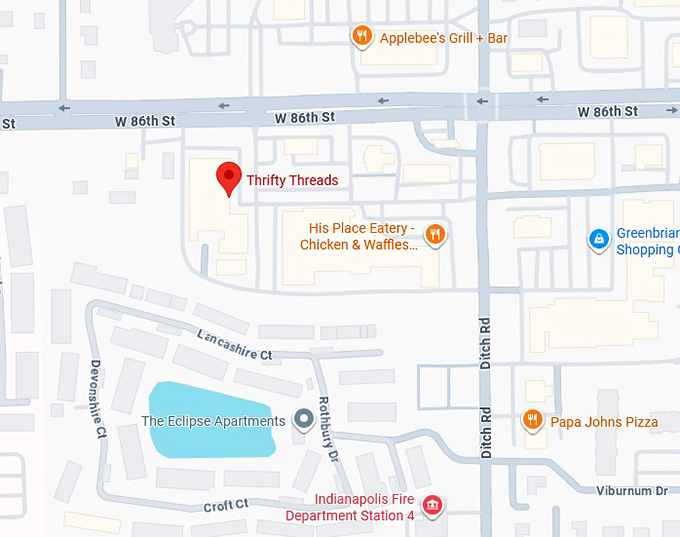 16. thrifty threads map