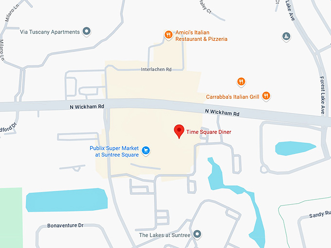 16. time square diner map