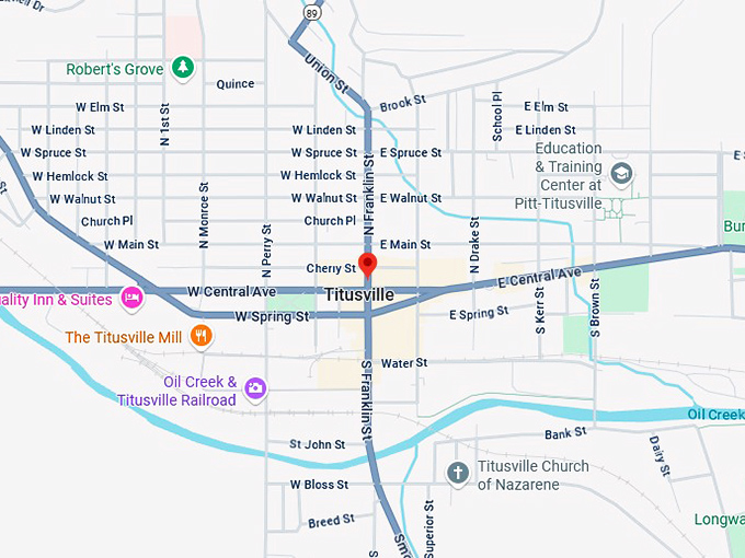 16. titusville map