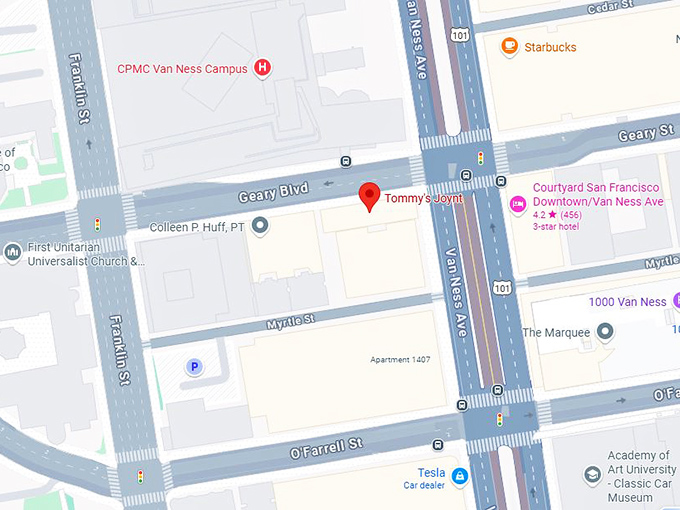 tommy’s joynt map
