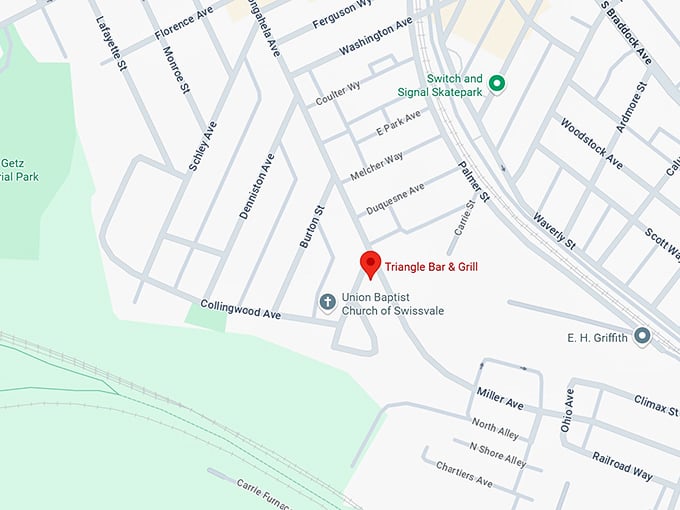 16. triangle bar & grill map
