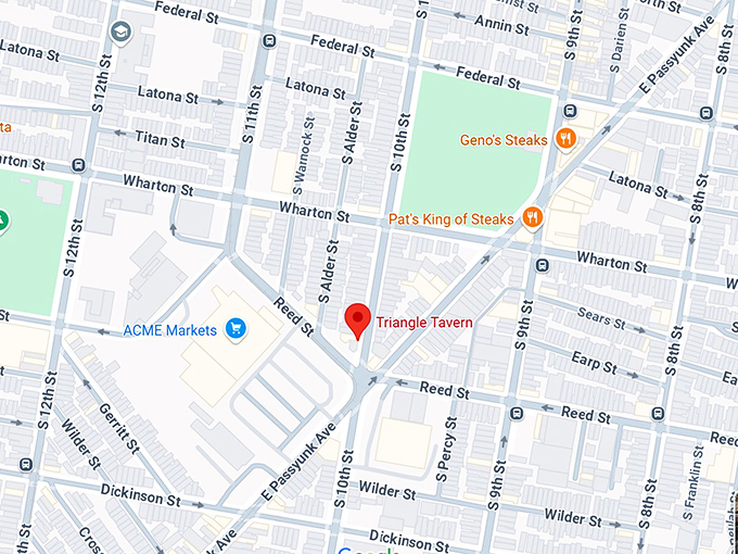 16. triangle tavern map