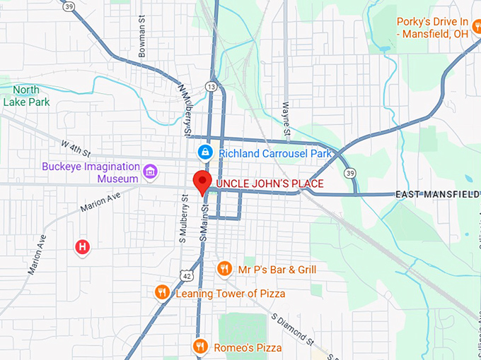 16. uncle john’s place map