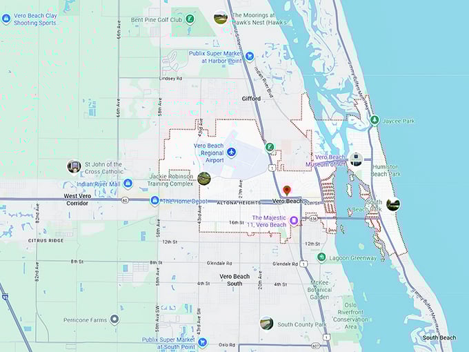 16. vero beach map