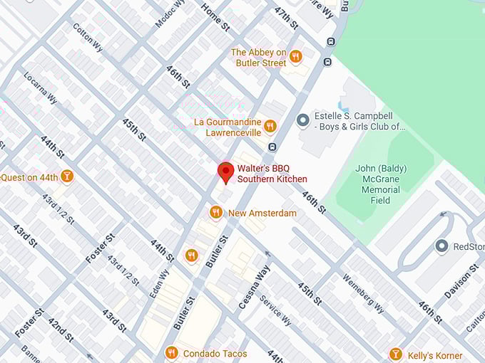 16. walter's bbq southern kitchen map