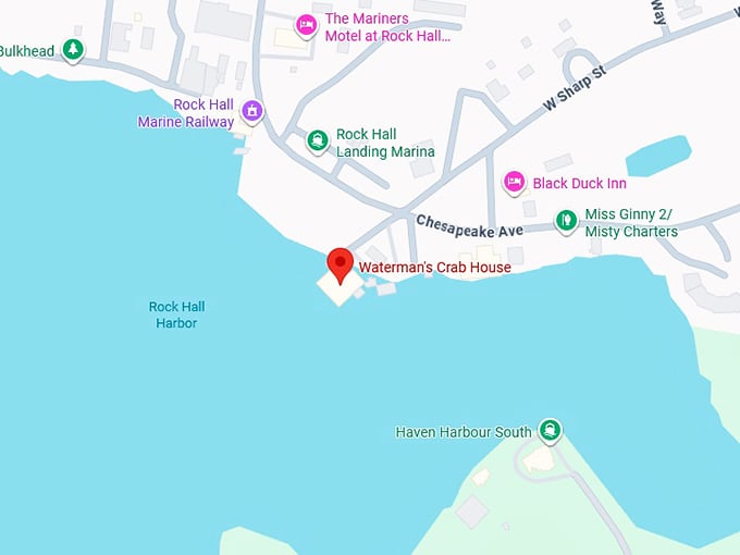 16. waterman’s crab house map