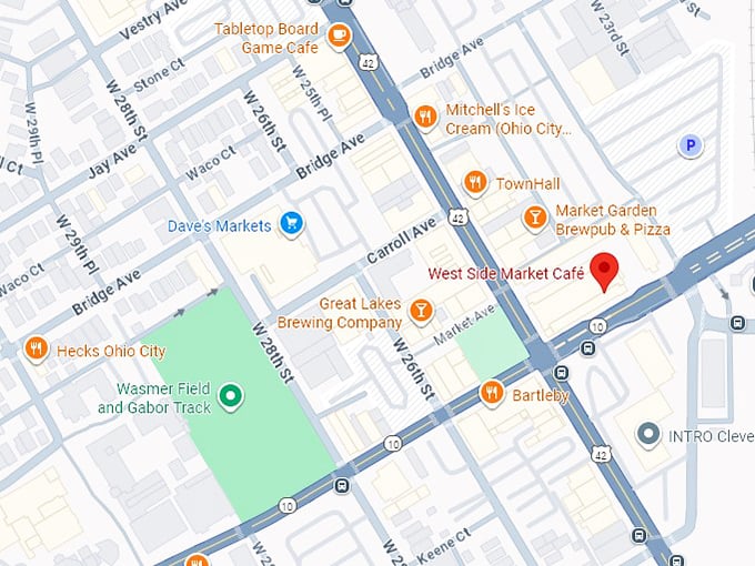 16. west side market café map