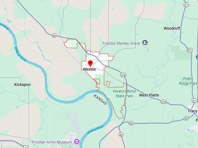 16. weston map