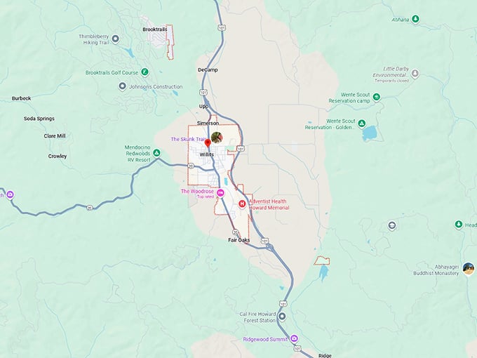 16. willits map